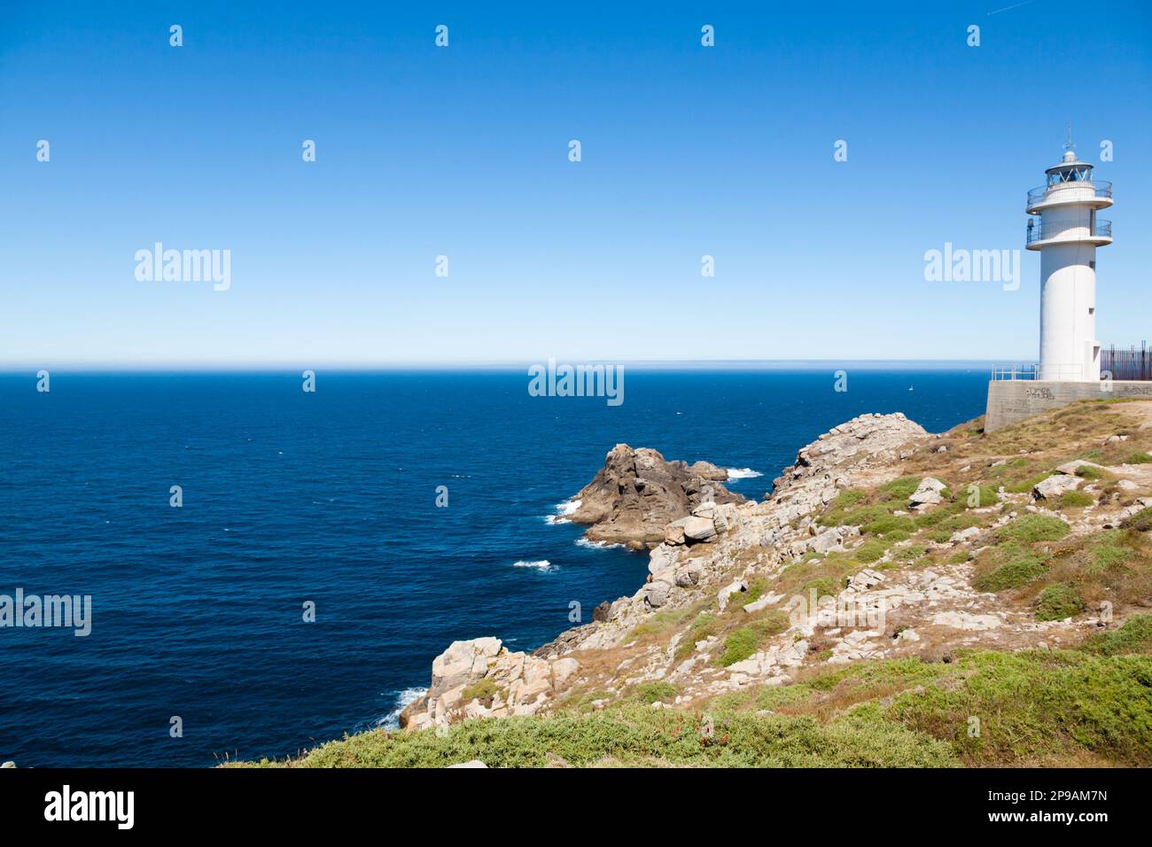 Tourinan lighthouse view, Galicia, Costa da Morte, Spain. Spanish ...