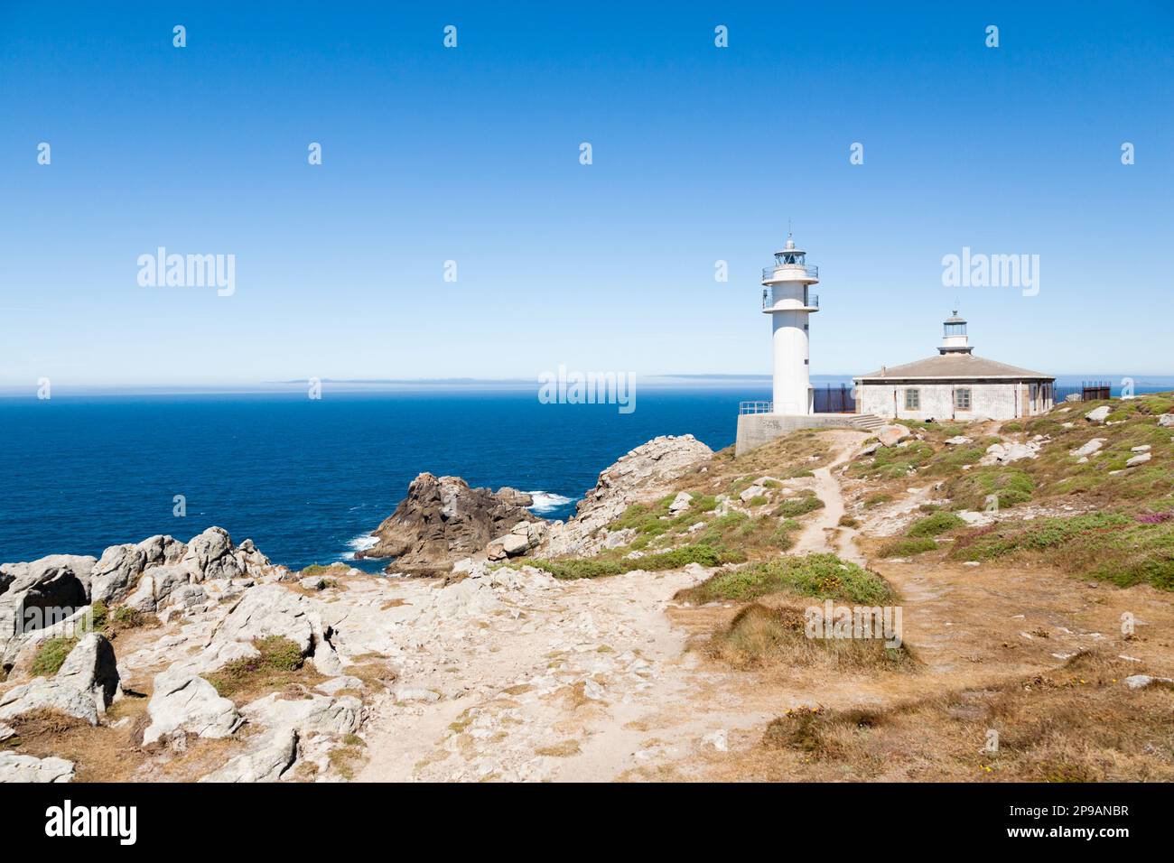 Tourinan lighthouse view, Galicia, Costa da Morte, Spain. Spanish landmark Stock Photo - Alamy
