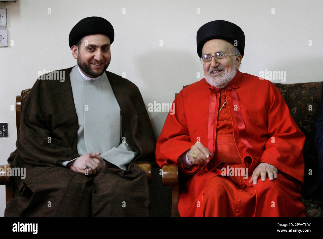 Ammar al-Hakim, left, who is the son of Abdul Aziz al-Hakim, one of the ...