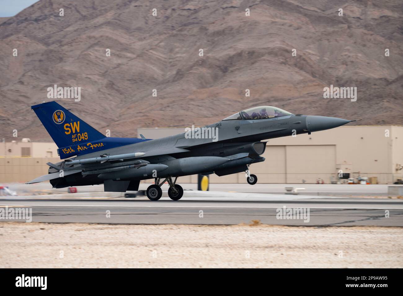 An F-16C Fighting Falcon assigned to the 20th Fighter Wing, Shaw Air ...