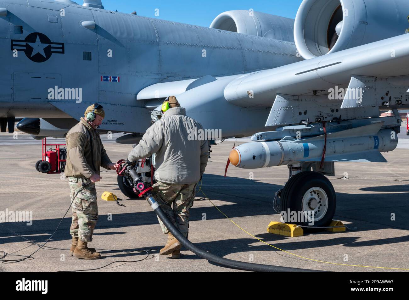 Two A-10C Thunderbolt II aircraft from the @175thWing, Maryland Air ...