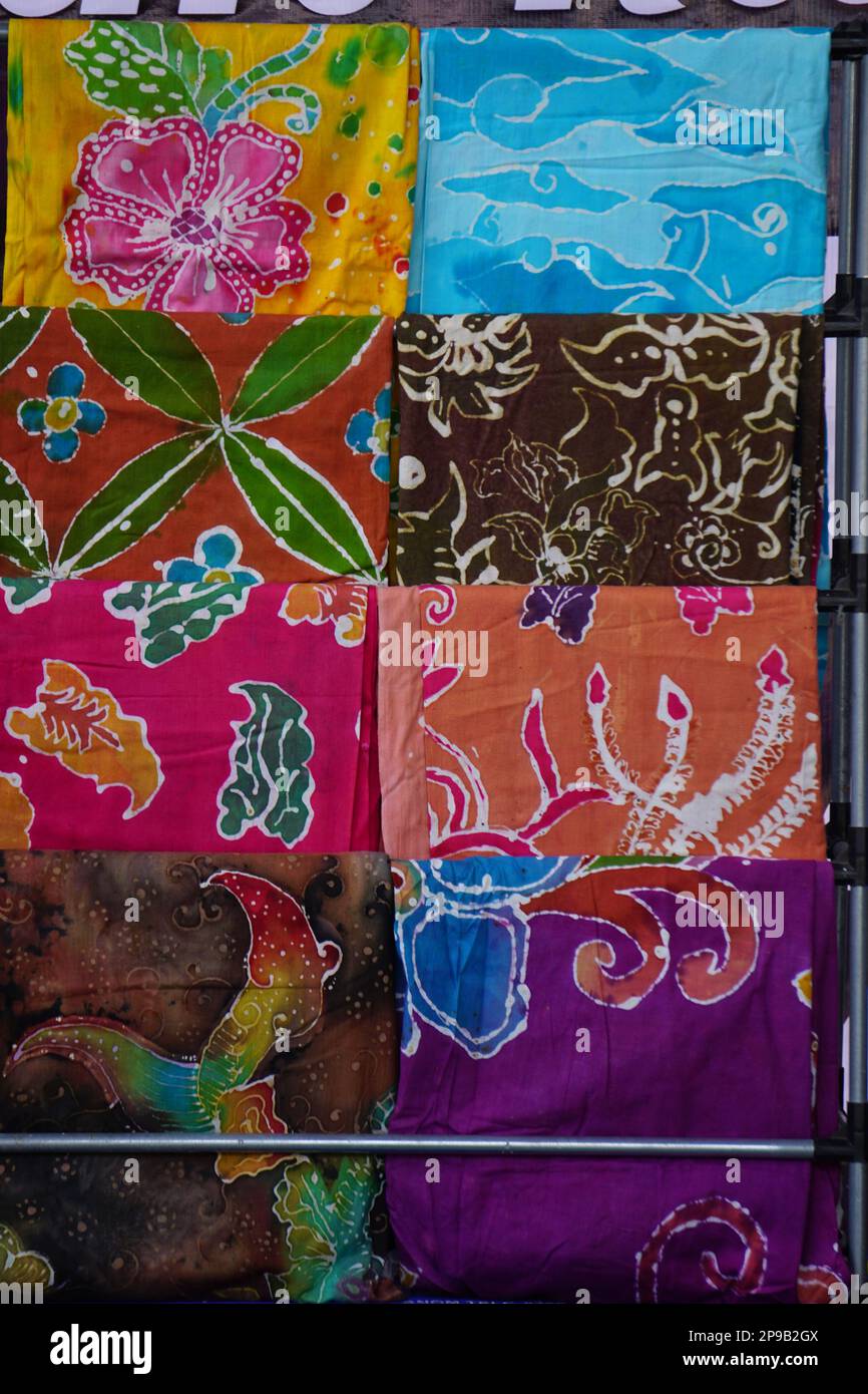 Smooth batik fabric cloth texture Stock Photo - Alamy