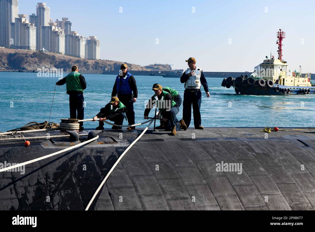 230223-N-ZU848-0202 BUSAN, Republic of Korea (Feb. 23, 2023) Sailors ...