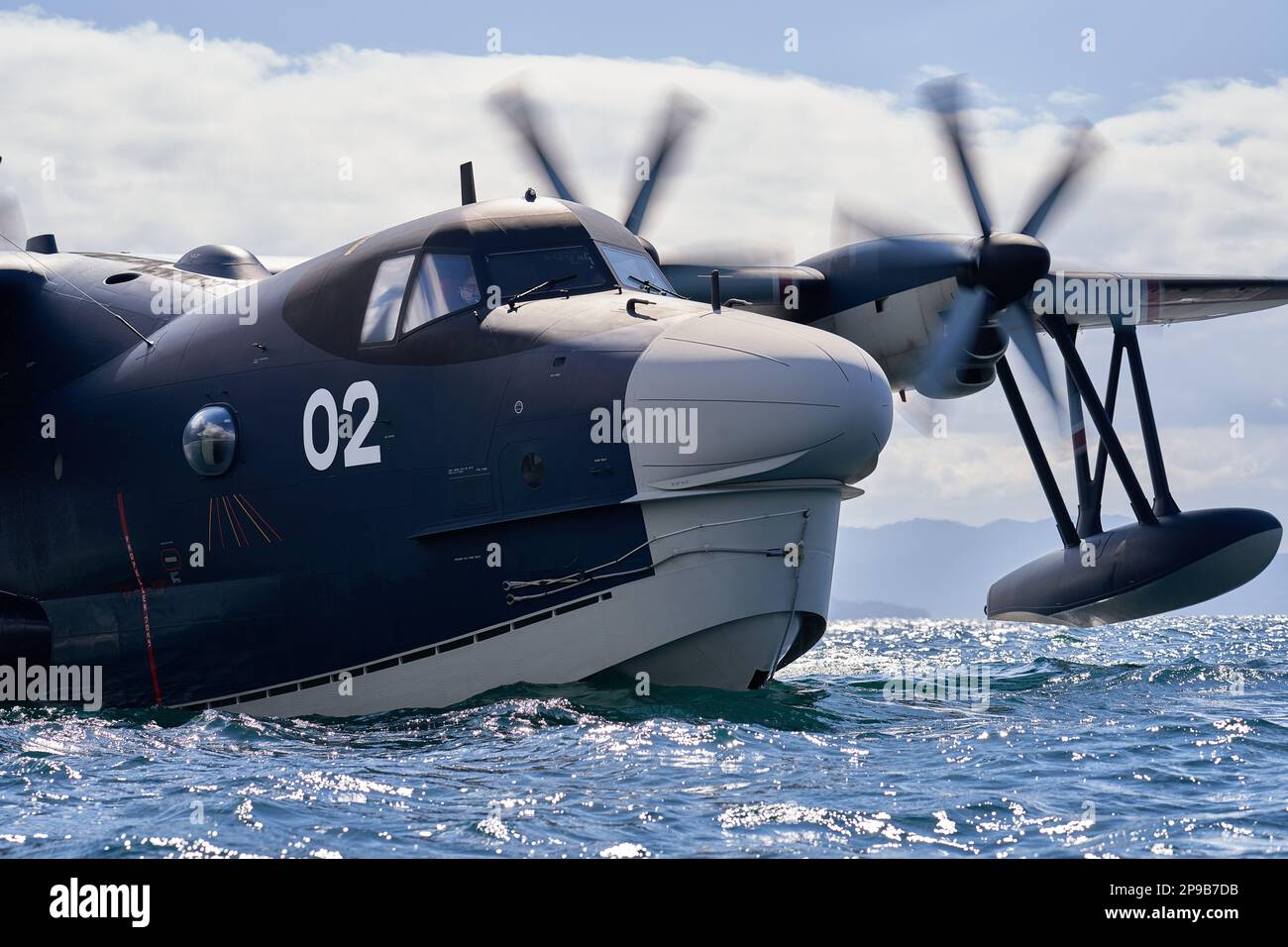 A US-2 amphibious aircraft assigned to Air Rescue Squadron 71, Fleet ...