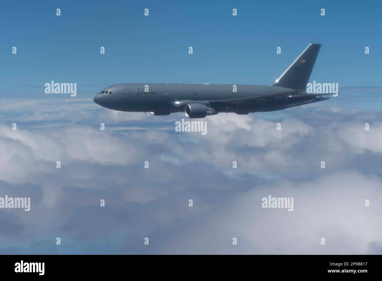 A U.S. Air Force KC-46A Pegasus assigned to McConnell Air Force Base ...