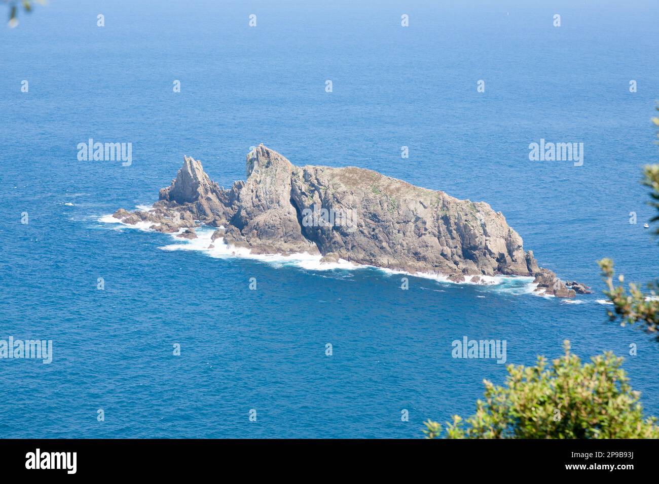 Gulf of Biscay view from cape Villano, Spain. Spanish ocean landscape ...