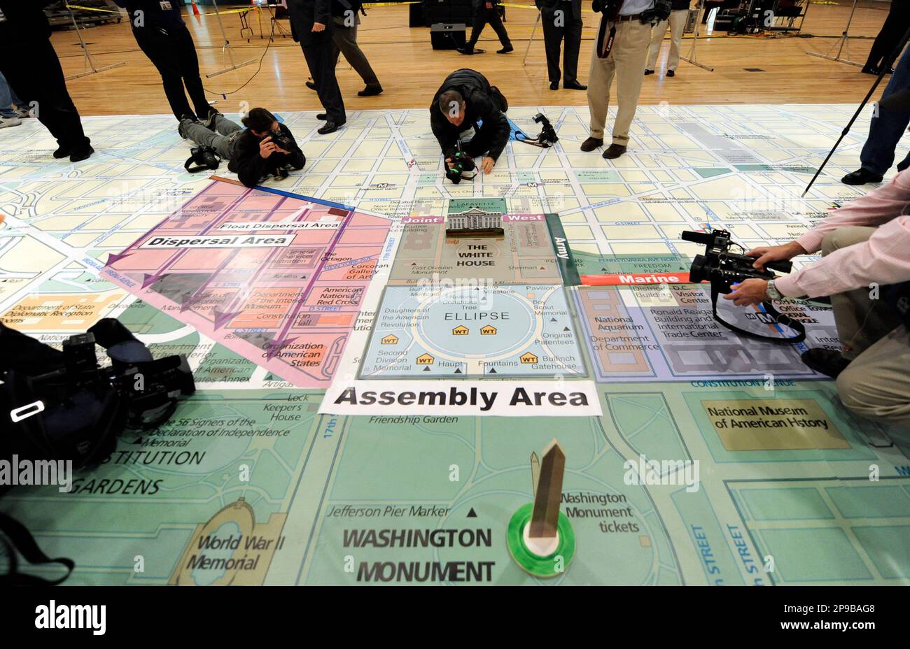 The 40-by-40 foot map used to plan the movements for military units ...