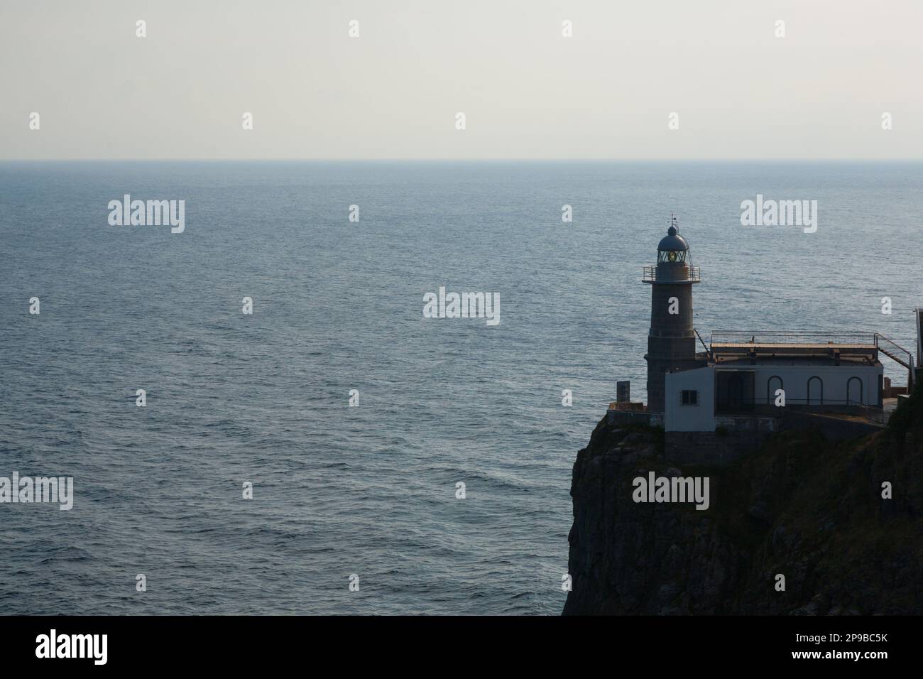 Cape Santa Catalina lighthouse view, Lekeitio, Spain. Beautiful spanish ...
