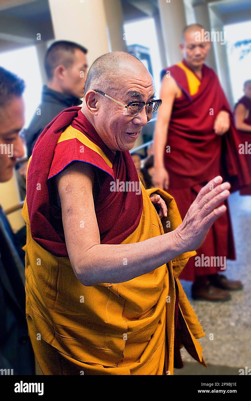 His holiness the Dalai Lama at Namgyal Monastery,in Tsuglagkhang ...
