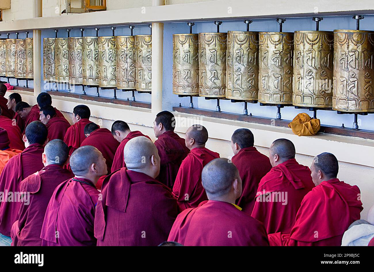 Monks at Namgyal Monastery,in Tsuglagkhang complex. McLeod Ganj ...