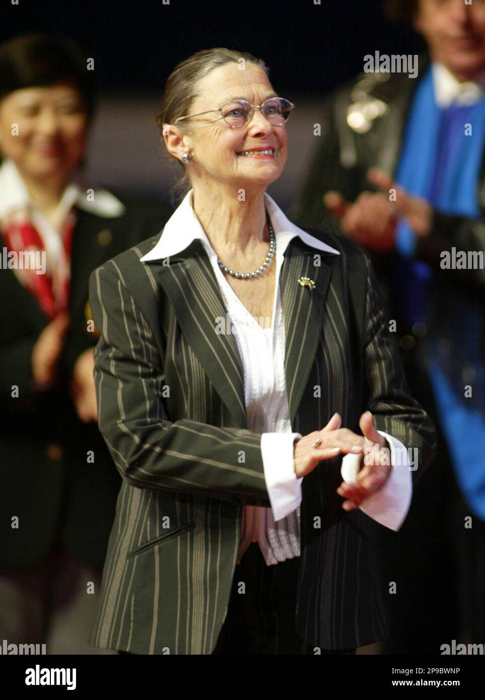 ** FILE ** March 25 2004 file picture shows Jutta Mueller applauding ...