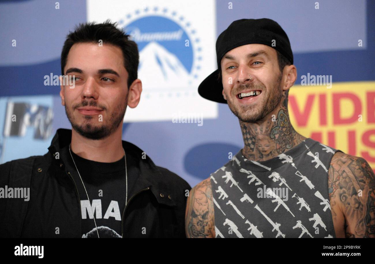 ** FILE ** In this Sept. 7, 2008 file photo, DJ AM, left, and musician ...