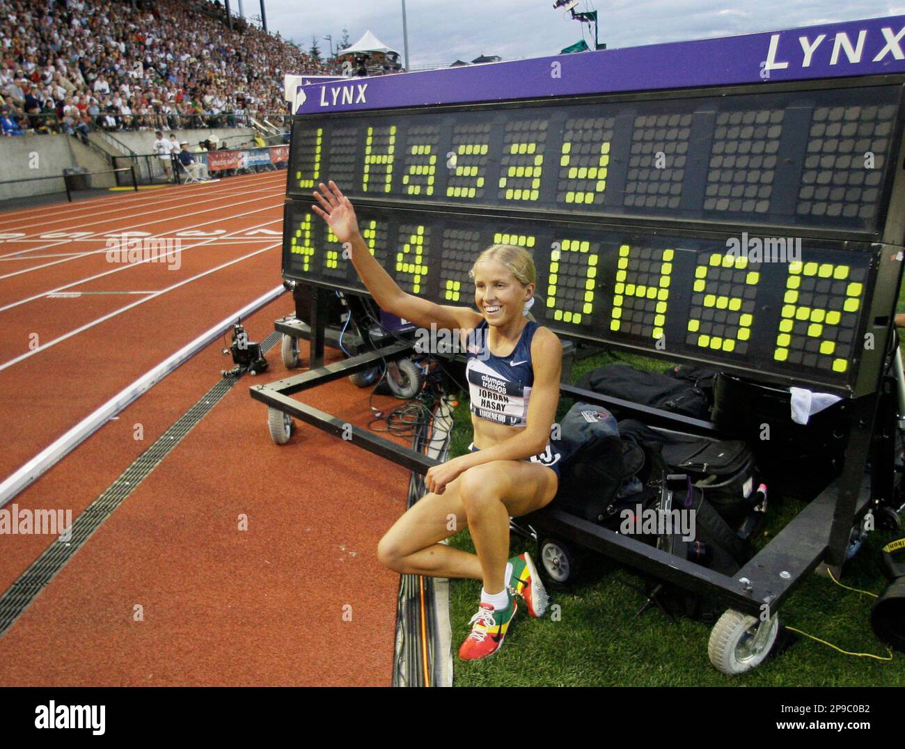 ** FILE ** This July 4, 2008 file photo shows 16-year-old Jordan Hasay ...