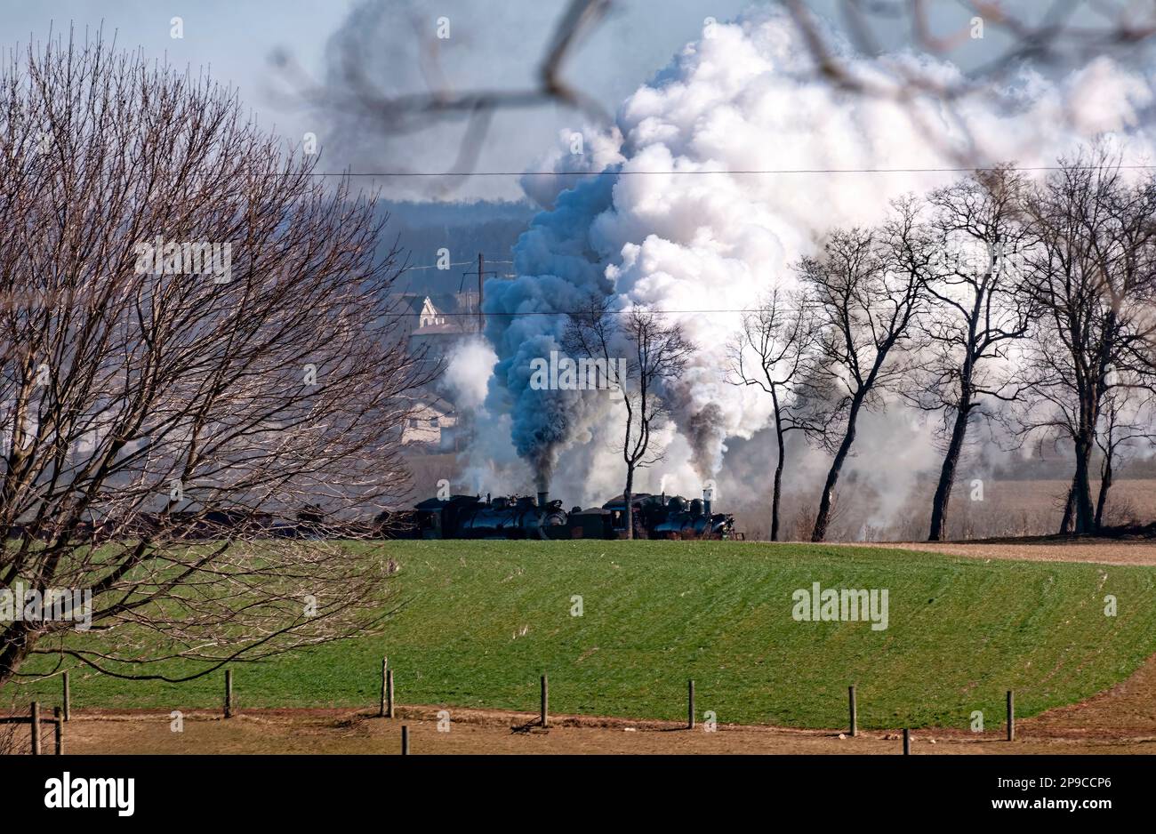 Aerial view double track railway hi-res stock photography and images ...