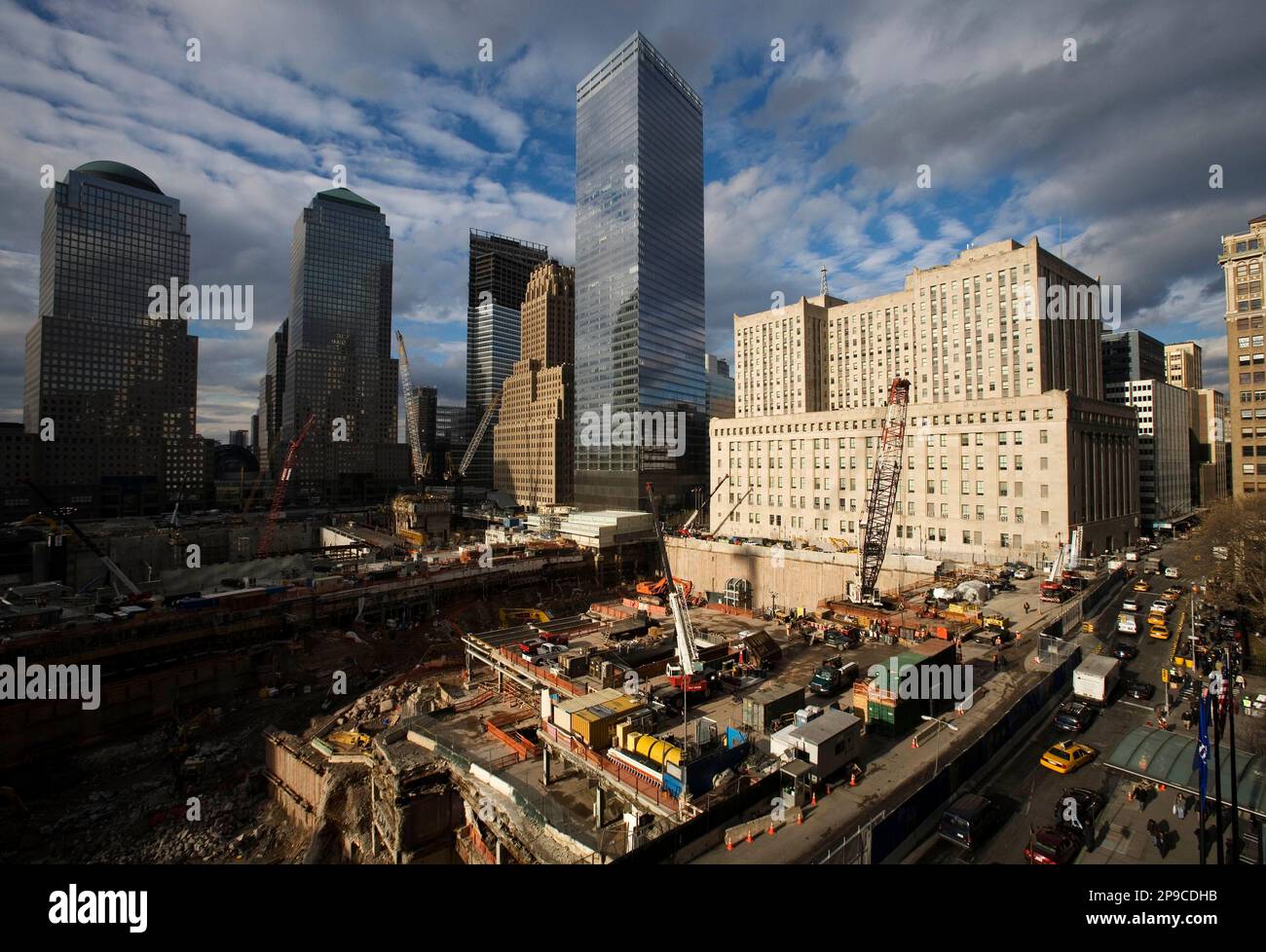 Construction continues at the World Trade Center site Friday, Dec. 5 ...