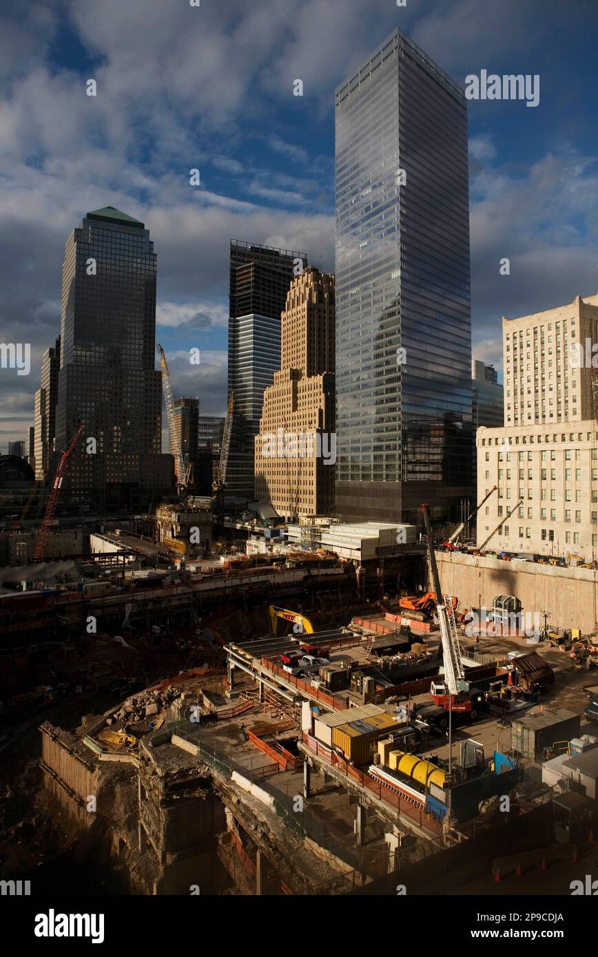 Construction continues at the World Trade Center site Friday, Dec. 5 ...