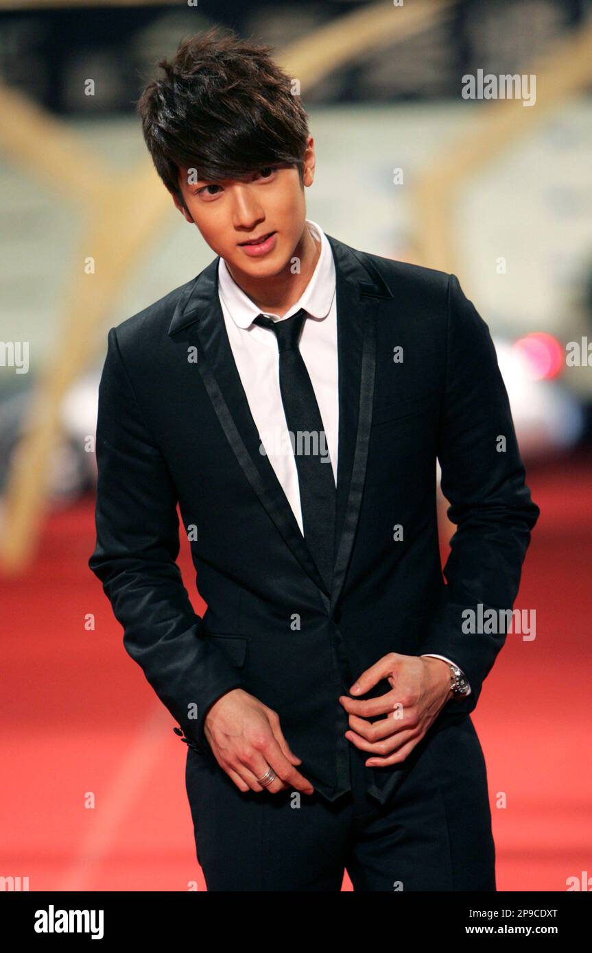 Taiwanese actor Wu Chun smiles as he arrives at the 45th Golden Horse ...