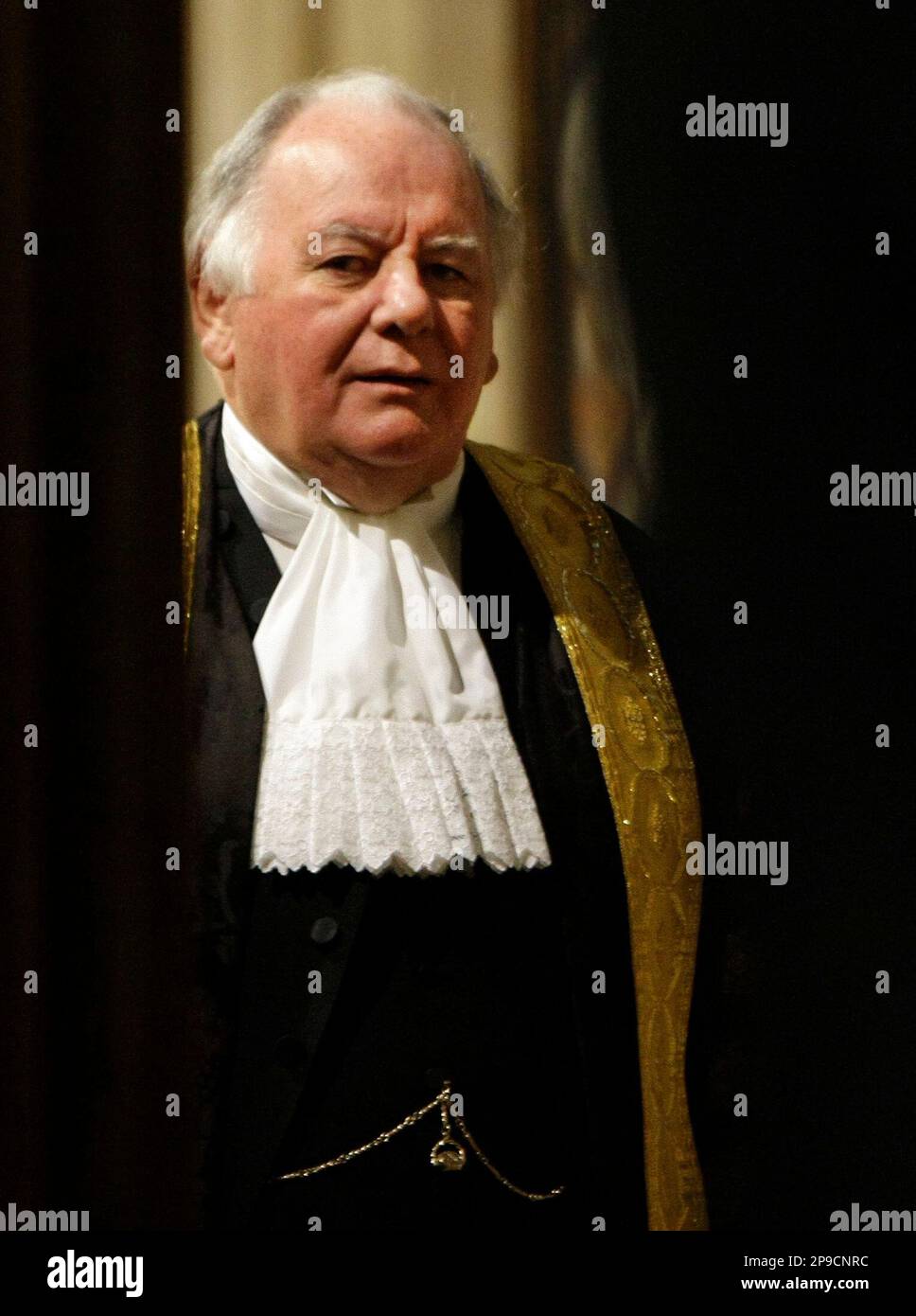 Speaker of the House of Commons Michael Martin walks in a procession ...