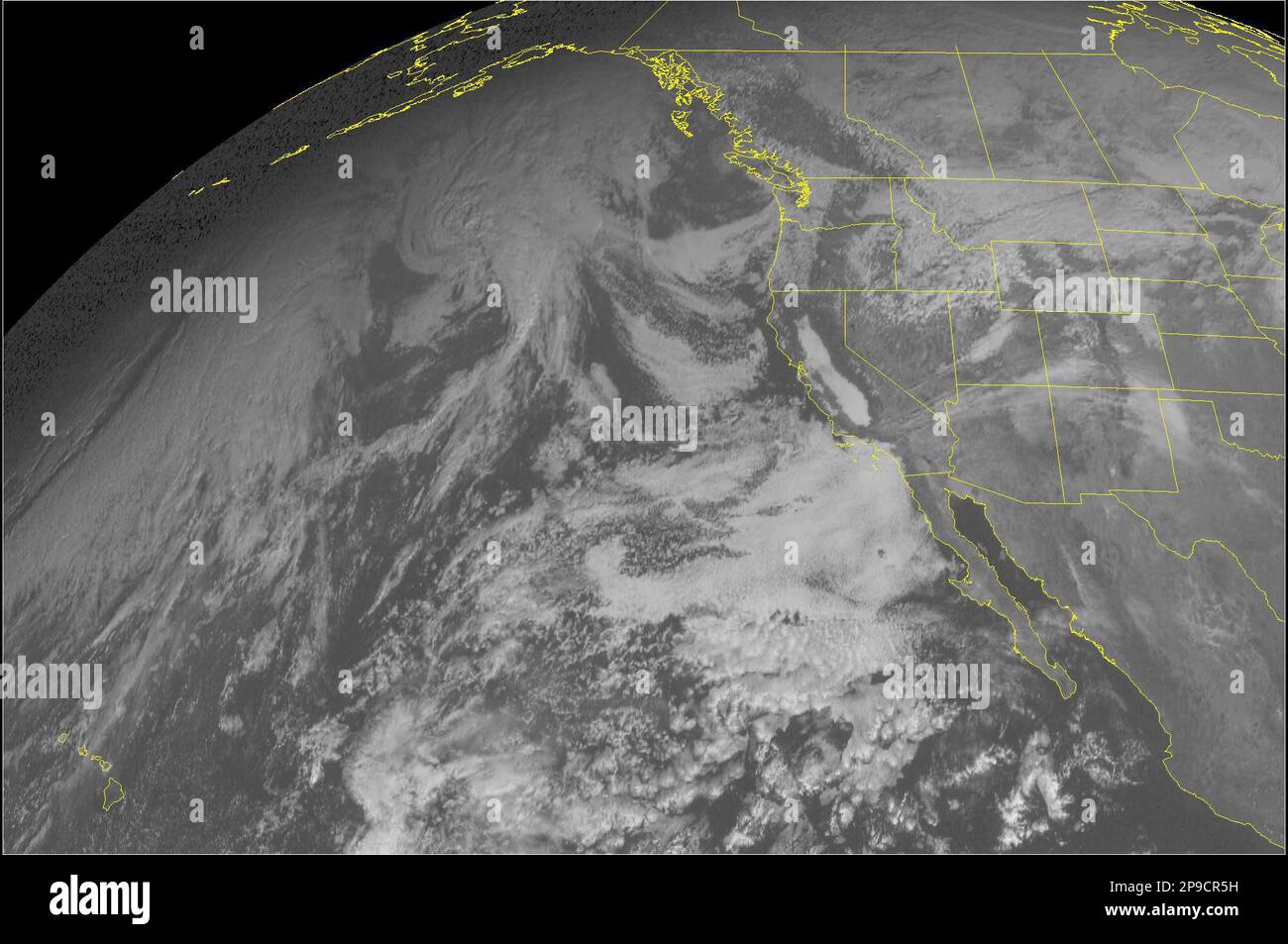 This NOAA satellite image taken Tuesday, December 02, 2008 at 01:30 PM ...