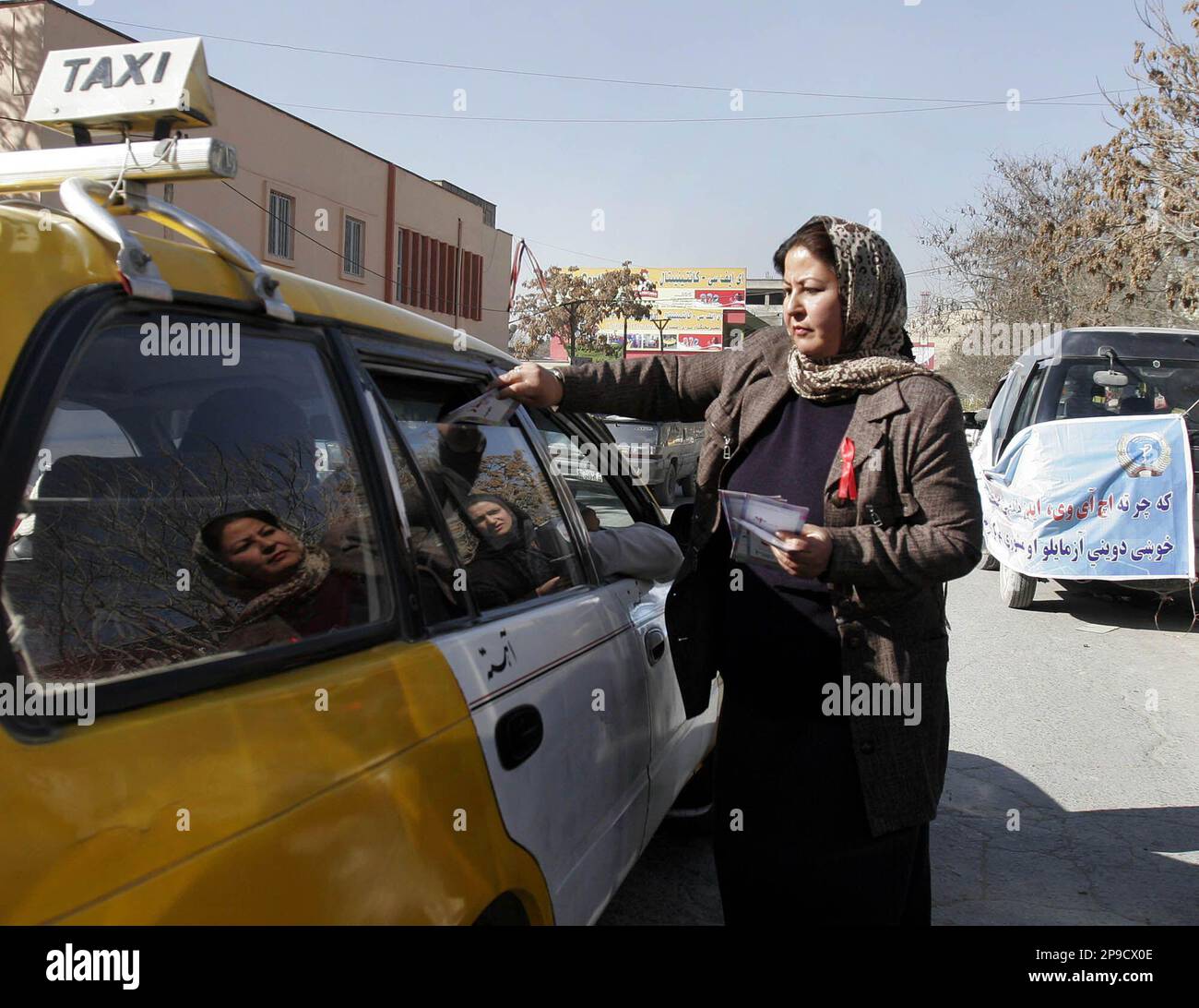 A worker of the International Committee of the Red Cross (ICRC ...
