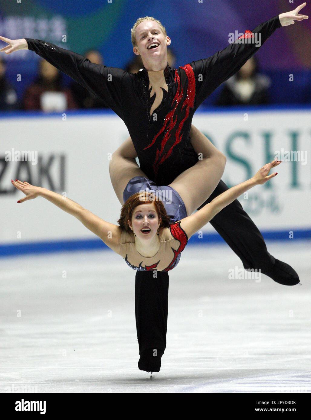 Emily Samuelson and Evan Batest of the United States perform during ...