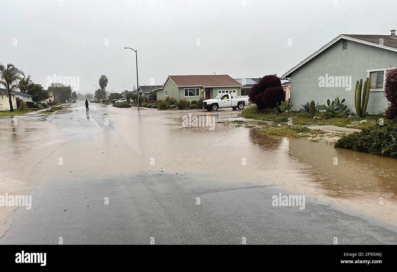 Watsonville, California, USA. 10th Mar, 2023. Heavy rains cause ...