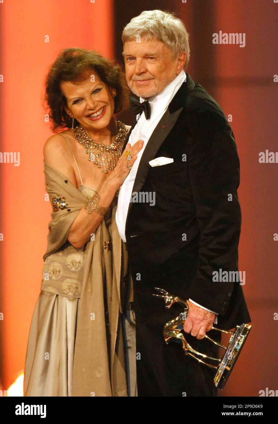 German actor Hardy Krueger, right, and Italian actress Claudia ...