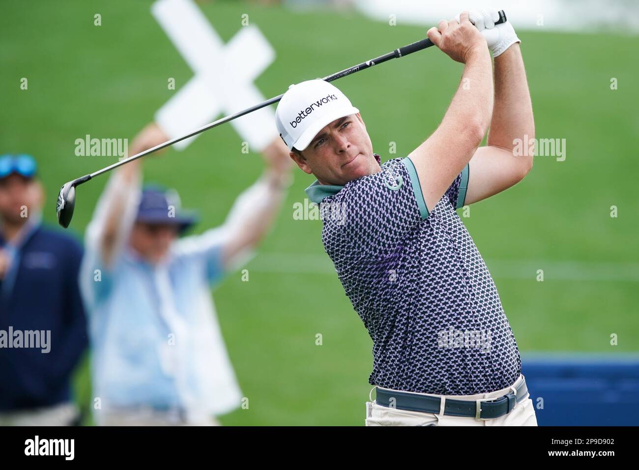 Ponte Vedra Beach, Florida, USA. 10th Mar, 2023. Luke List tees off the ...