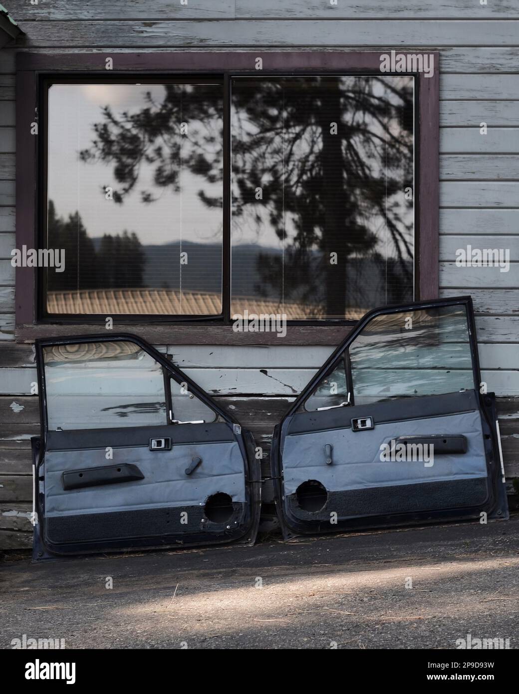Abandoned Car Doors Stock Photo - Alamy