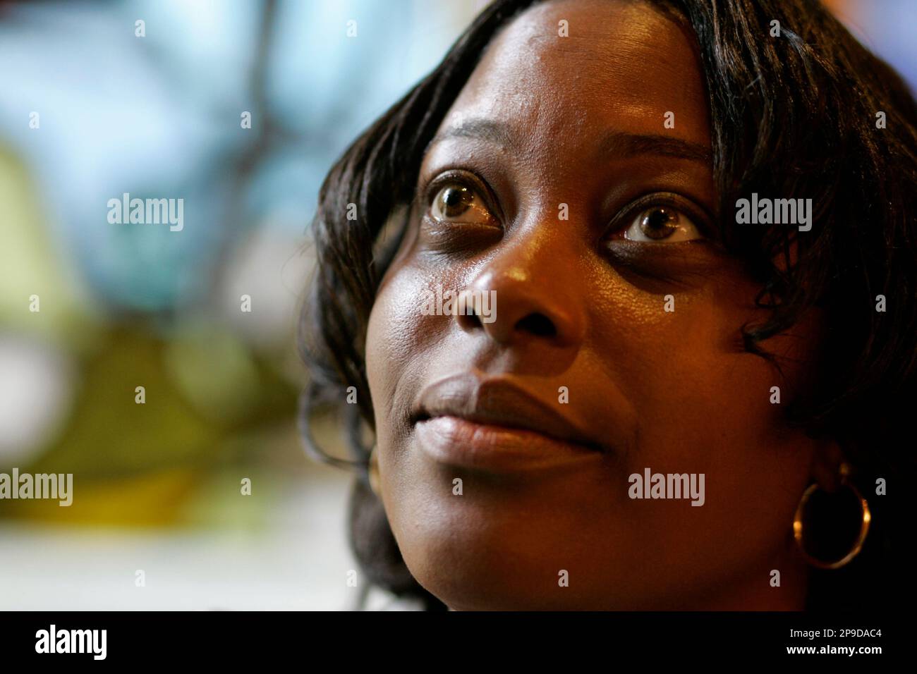 June Moss poses for a portrait in the chapel at the VA Palo Alto Health ...