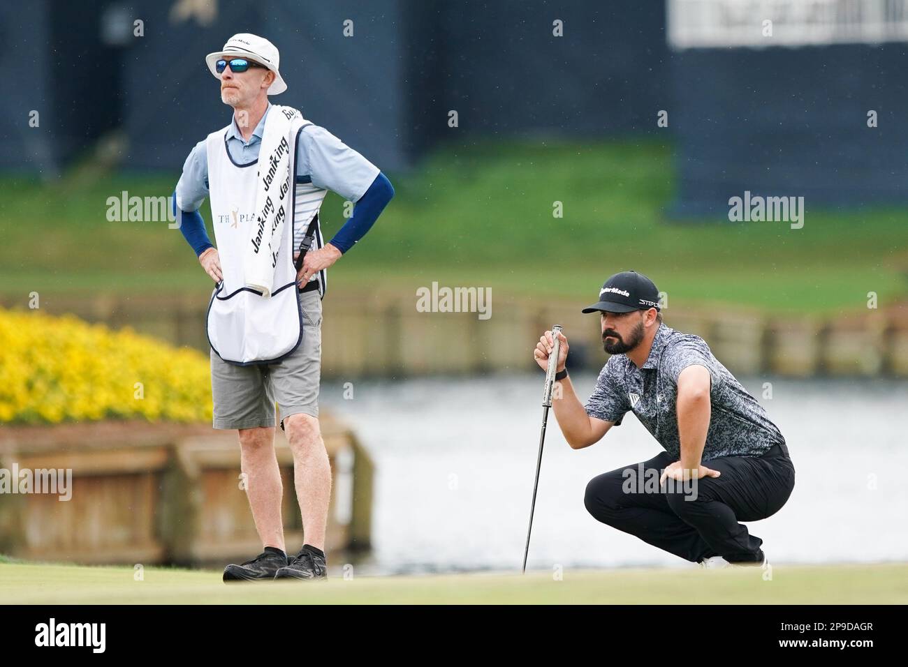 Ponte Vedra Beach, Florida, USA. 10th Mar, 2023. Chad Ramey (R) and his ...
