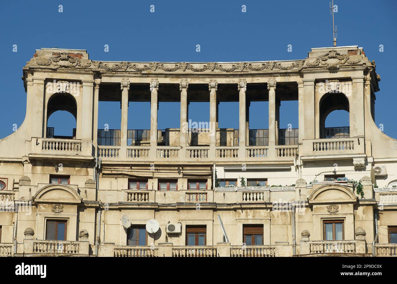 Bucharest, Romania - February 20, 2023: Adriatica-Trieste Palace, also ...