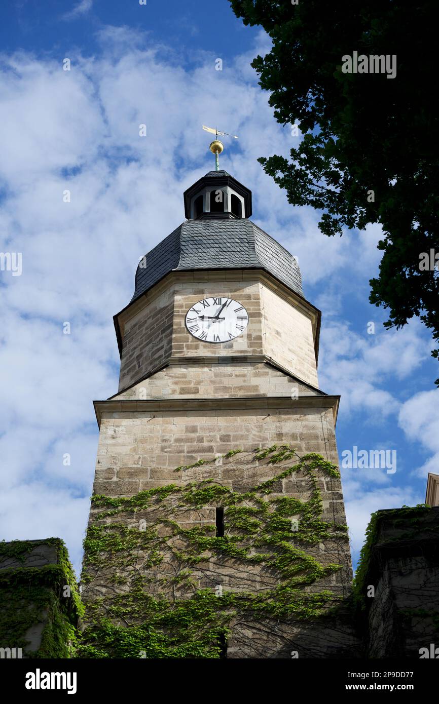A bell tower in downtown Coburg, Germany Stock Photo - Alamy