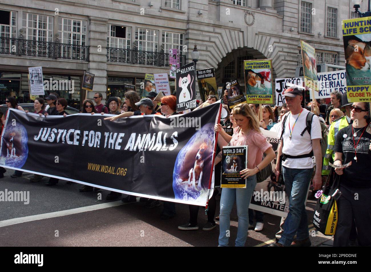 World Day for Animals in Laboratories, London, 24th April, 2010. Animal ...