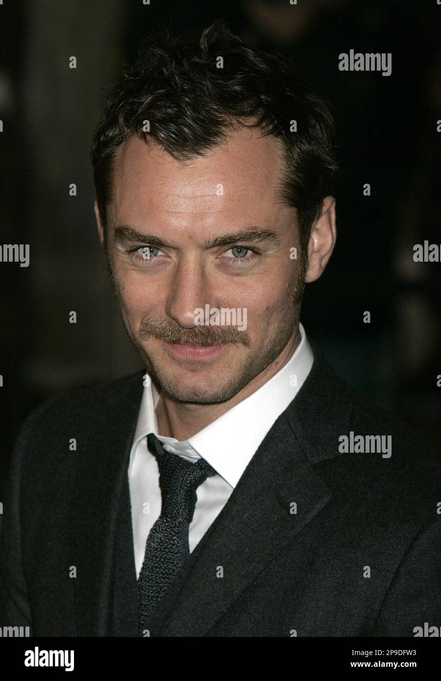 British actor Jude Law arrives for the Evening Standard Theatre Awards ...