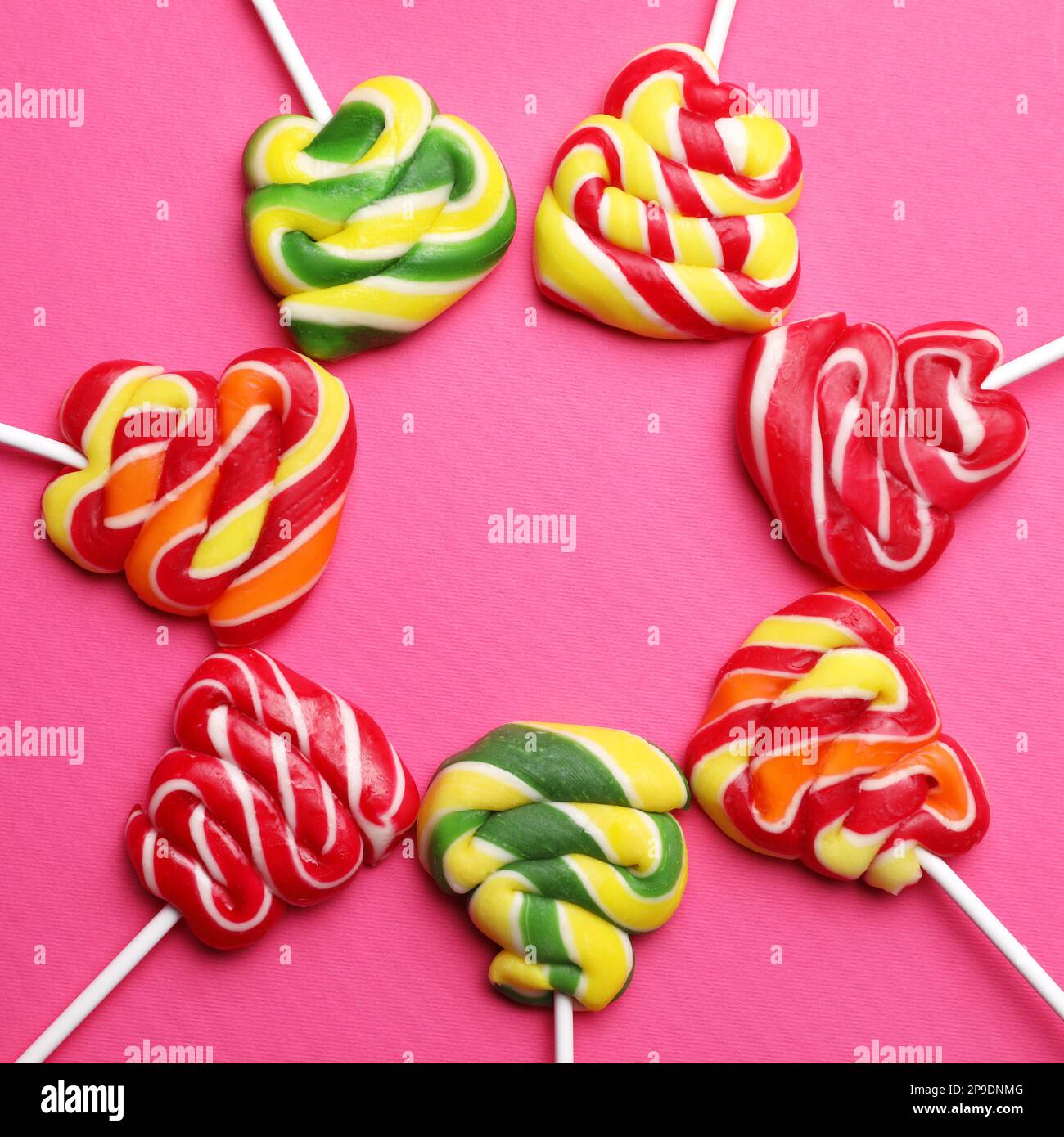 Sweet sugar lollipops different shape hi-res stock photography and ...