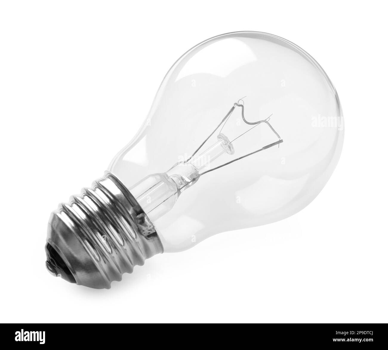 New modern light bulb isolated on white Stock Photo - Alamy