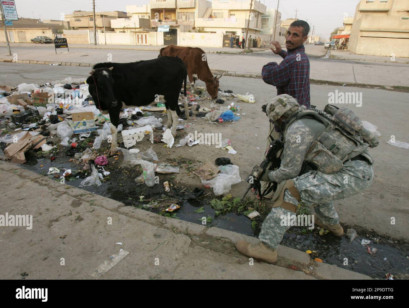 A U.S. Army soldier of Charlie Company, 1st Battalion, 8th Infantry ...