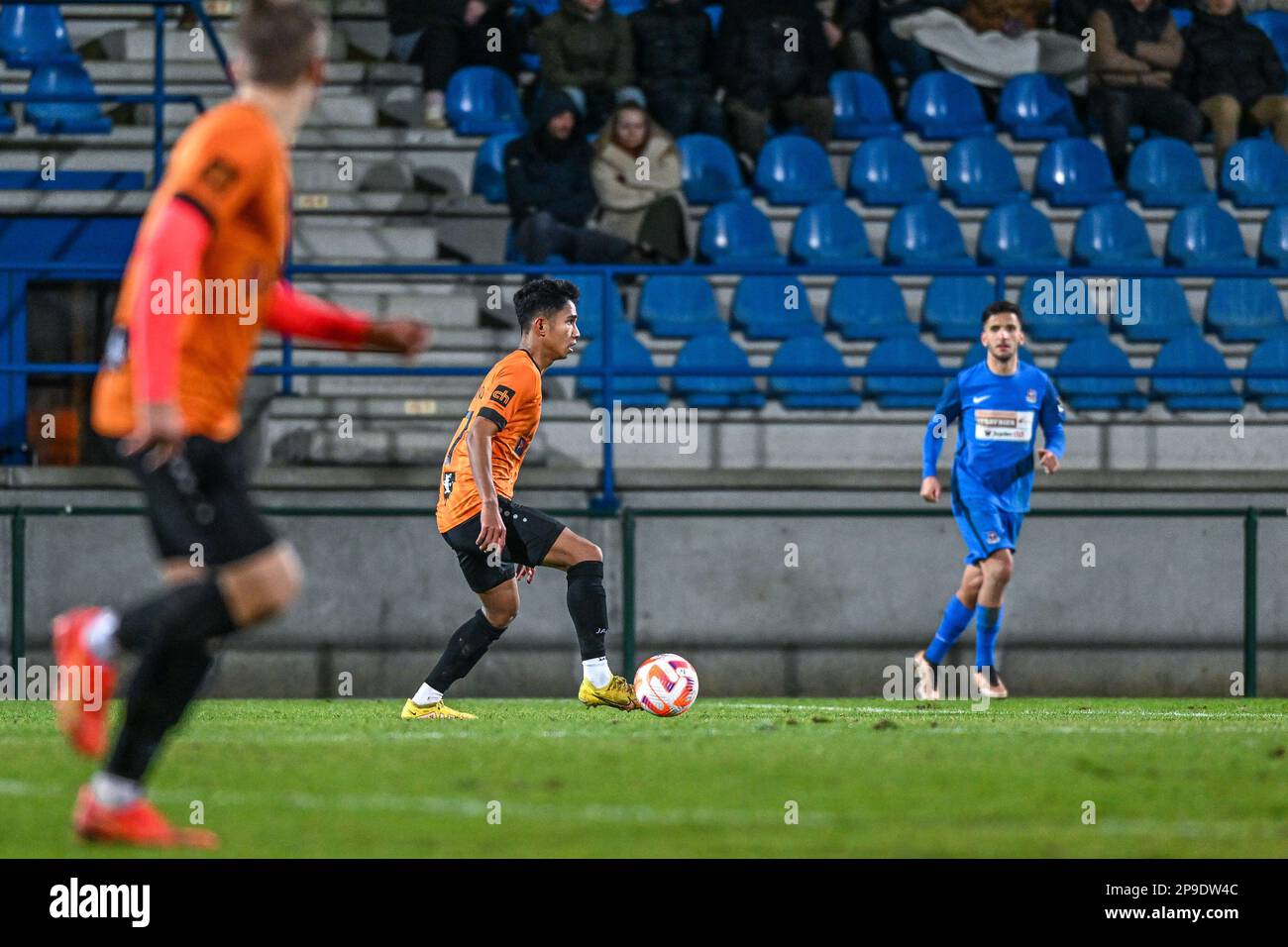 Marselino Ferdinan (27) of KMSK Deinze pictured during a soccer game ...
