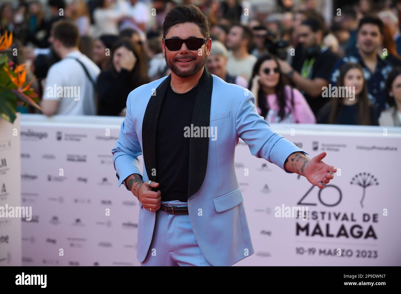 Malaga, Spain. 10th Mar, 2023. Spanish singer Miguel Poveda attends the ...