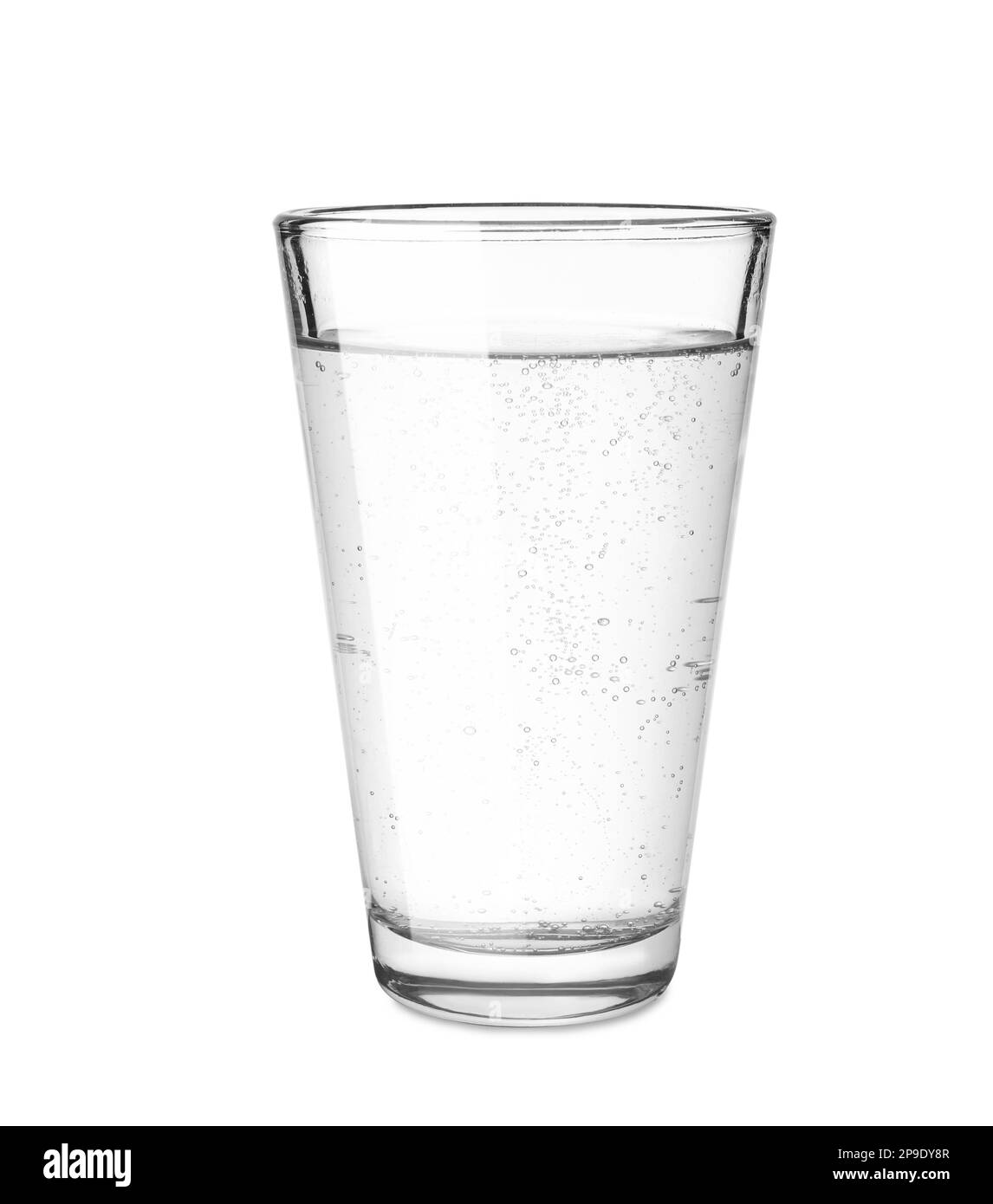 Glass of soda water isolated on white Stock Photo - Alamy
