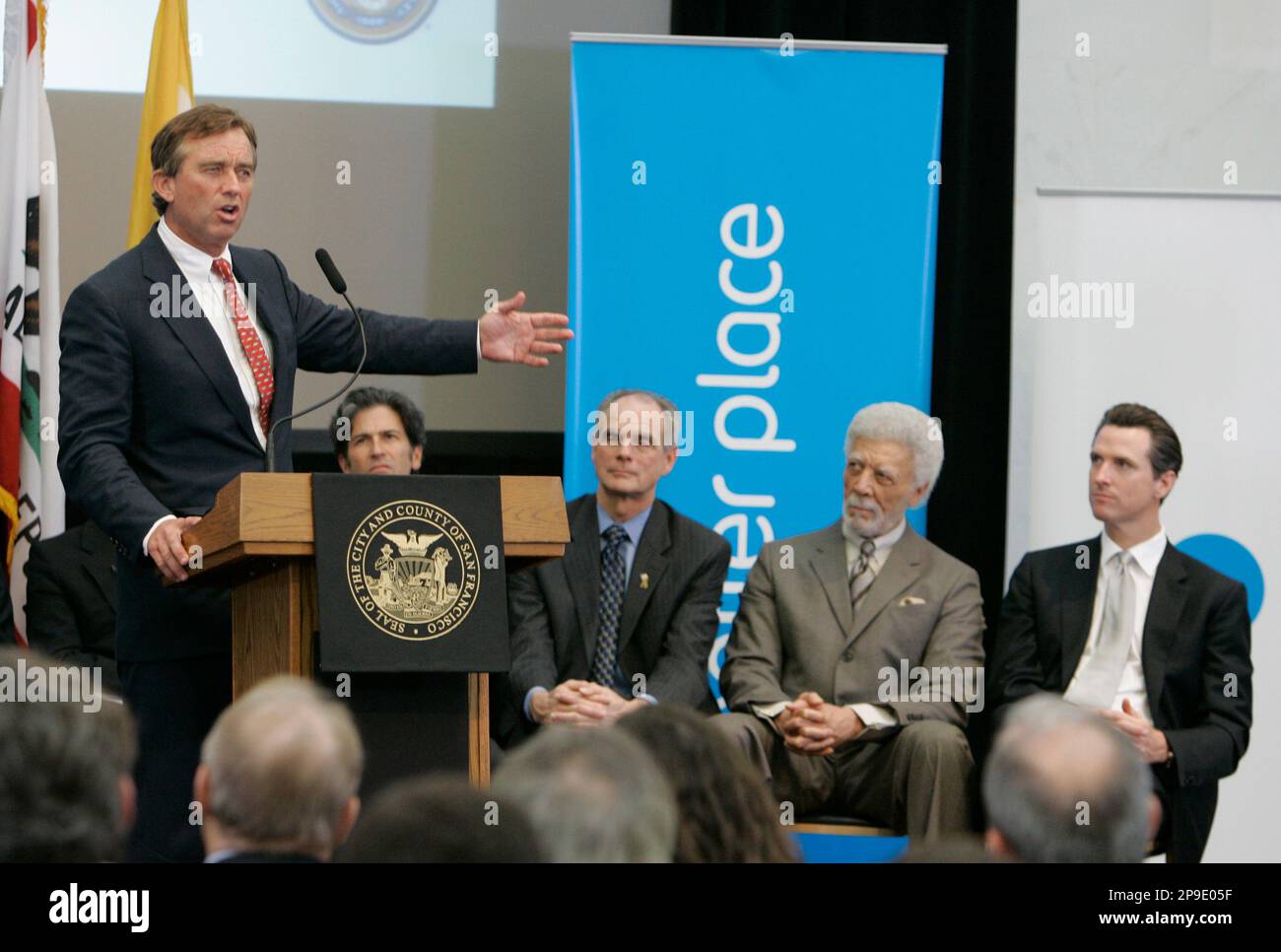 Robert F. Kennedy Jr., left, a venture partner and senior advisor with ...