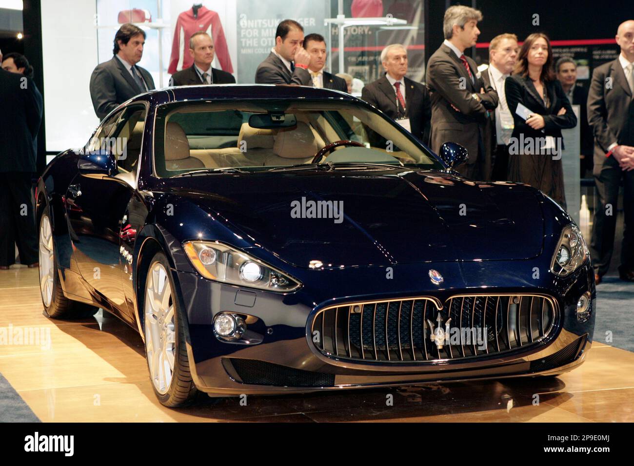 The new Maserati GranTurismo on display at the Los Angeles Auto Show ...