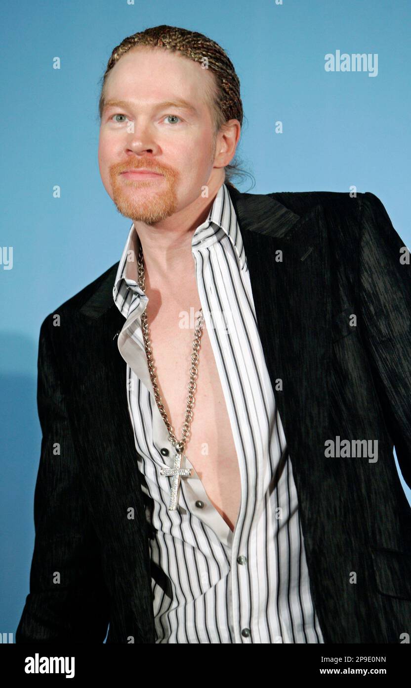 ** FILE ** An Aug. 31, 2006 file photo shows Guns N' Roses front man ...