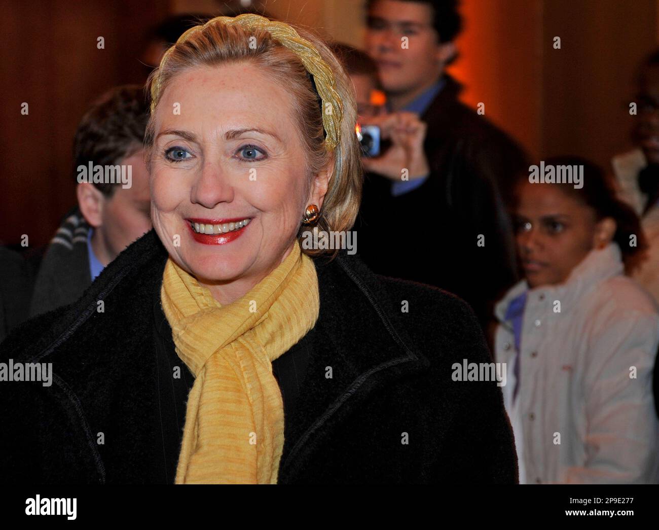 Sen. Hillary Clinton, D-N.Y., arrives at the Robert F. Kennedy Center ...