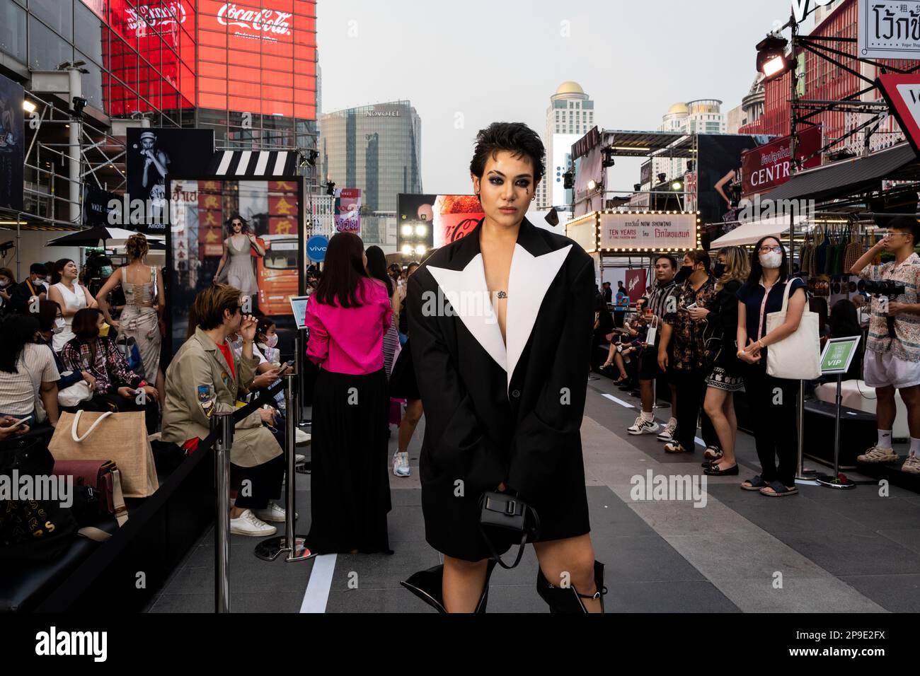 Bangkok, Thailand. 10th Mar, 2023. SILVY arrives at the runway show in ...