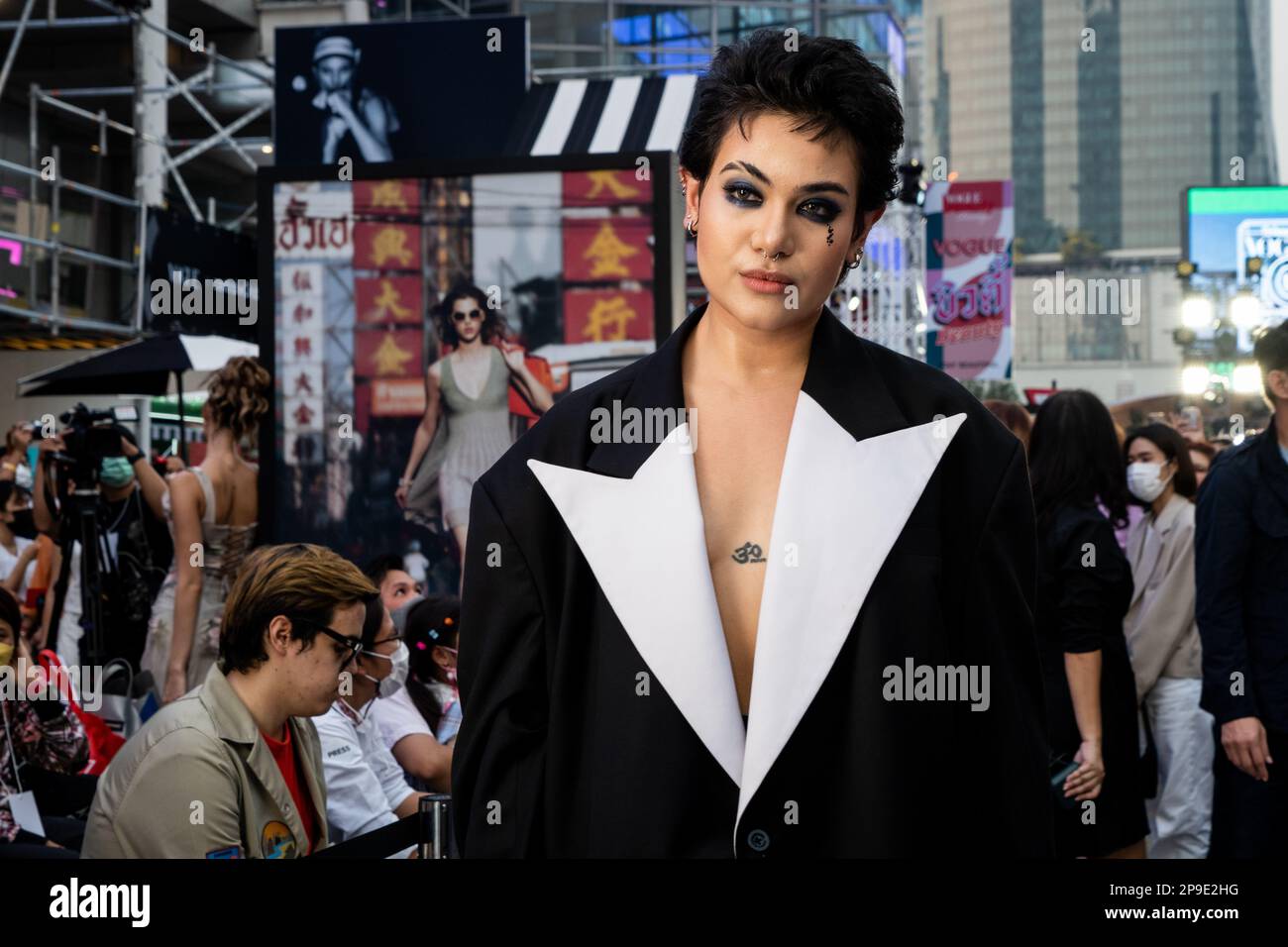 Bangkok, Thailand. 10th Mar, 2023. SILVY arrives at the runway show in ...