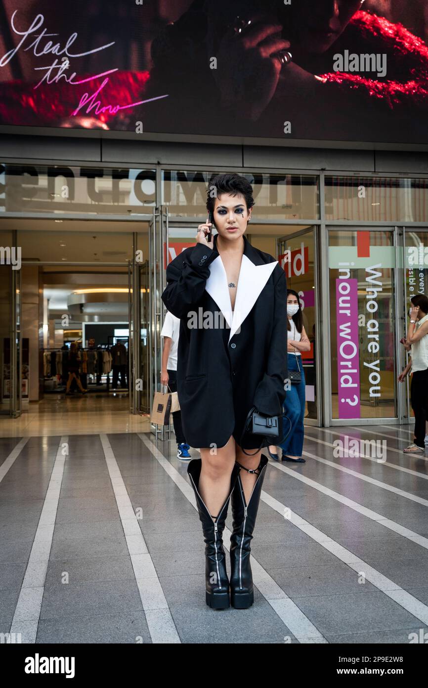 Bangkok, Thailand. 10th Mar, 2023. SILVY arrives at the runway show ...