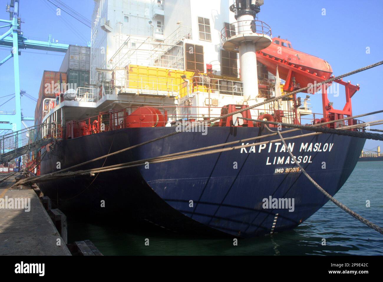 ** FILE ** The MV Kapitan Maslov soon after docking at the port of ...