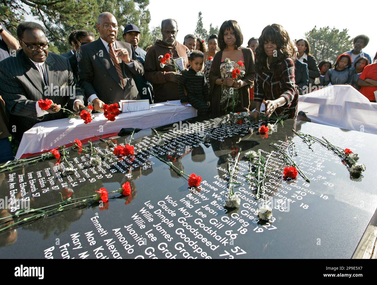 From left, Rev. Eugene Lumpkin, Rev. Amos Brown, Jonestown survivor ...